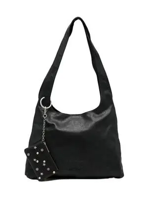 MARGESHERWOOD Washed Leather Shoulder Bag - Black