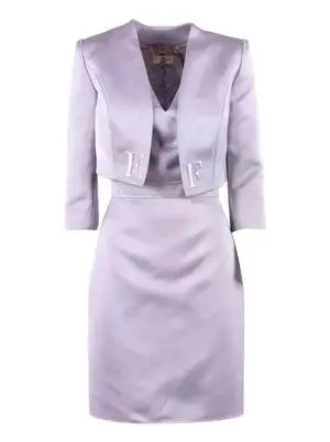 Elisabetta Franchi Jacket And Dress Set - Purple