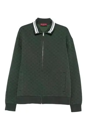 Gucci Logo-pattern Jacket - Green