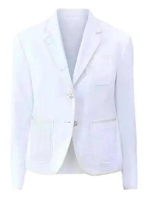 Thom Browne Textured Blazer - White