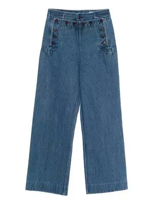BODE Buttoned Sailor Jeans - Blue