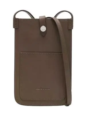 Kiton Leather Cross Body Bag - Brown