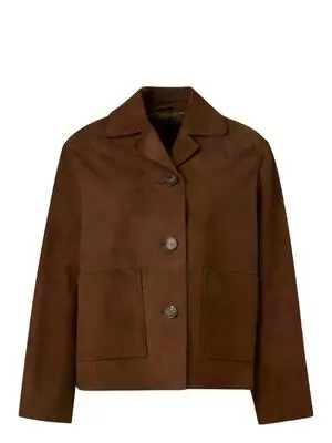 Max Mara Buttoned Patch-pocket Jacket - Brown