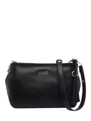 Liu Jo Logo-plaque Tassel Shoulder Bag - Black
