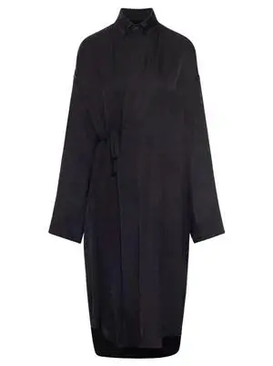 Balenciaga Wrap Midi Dress - Black
