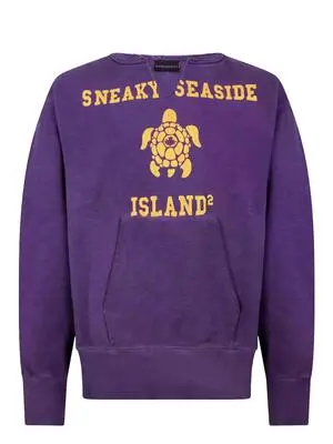 Dsquared2 Crew-neck Graphic Print Sweater - Purple