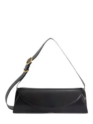 JIL SANDER Small Cannolo Shoulder Bag - Black