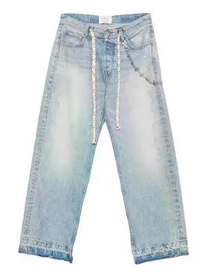 ERCOLE STUDIO Embellished Frayed Jeans - Blue