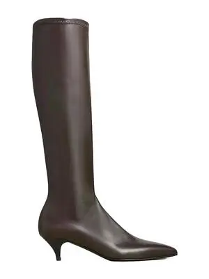 A.emery Point Toe Boots - Brown