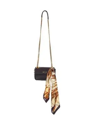 Just Cavalli Scarf-detail Shoulder Bag - Black