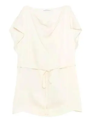 Bondi Born Waist-tie Top - Neutrals