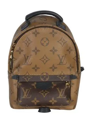 LOUIS VUITTON Canvas Reverse Monogram Palm Springs Backpack - Brown