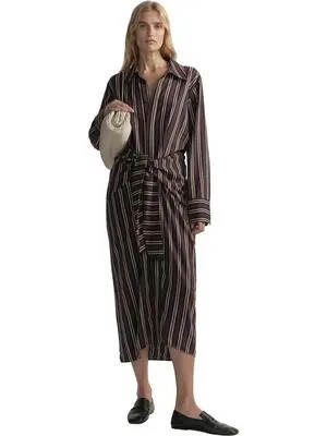 A.L.C. Mila Striped Midi Shirtdress