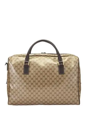 Gucci Gg Crystal Carry-on Duffle - Brown