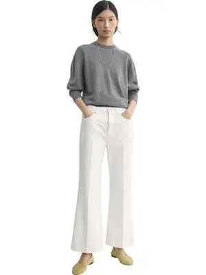 TOTEME Kick Flare Trousers - Off-white