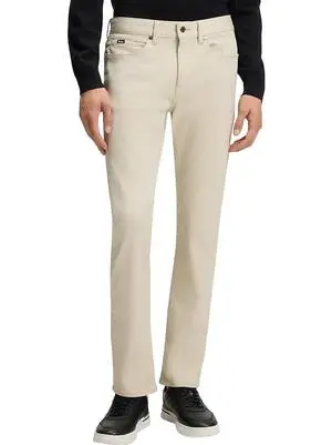 BOSS Delaware Slim-fit Trousers - Open White