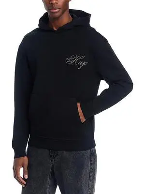 Hugo Dalento Logo Hoodie - Black