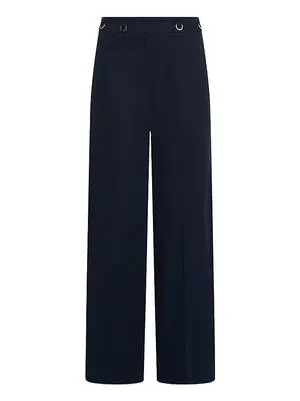 Marella Rivet Waist Pants - Navy