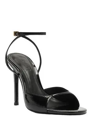 Schutz Arlette Ankle Strap Sandals - Black