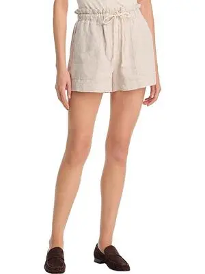 Rails Foster Linen Shorts - Heathered Flax