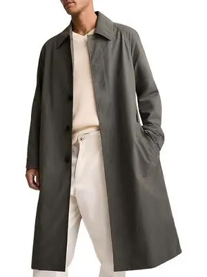Vince Single-breasted Trench Coat - Slate