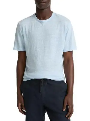 Vince Linen Jersey Crewneck Tee - Rainwater