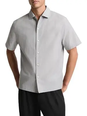 Vince Lightweight Short Sleeve Shirt - Jet
