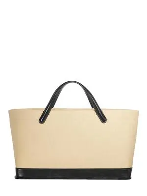 Aqua East West Tote - Natural