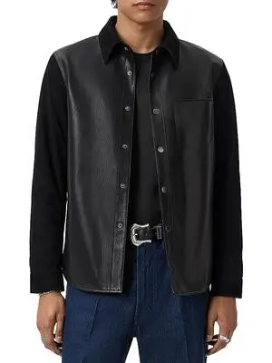 John Varvatos Delancey Leather Jacket - Black