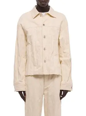 Helmut Lang Crushed Carp Jacket - Muslin
