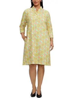 Foxcroft Tammy Sicilian Tile Dress - Multi