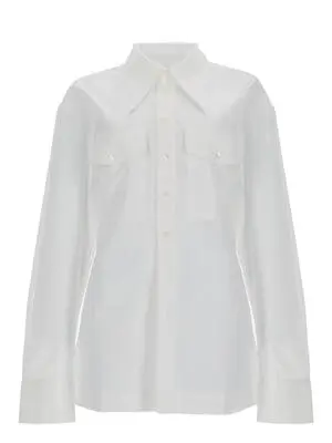 Ami Point Collar Shirt - White