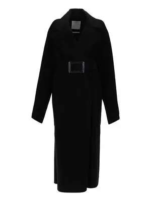 Sportmax Belted Coat - Black
