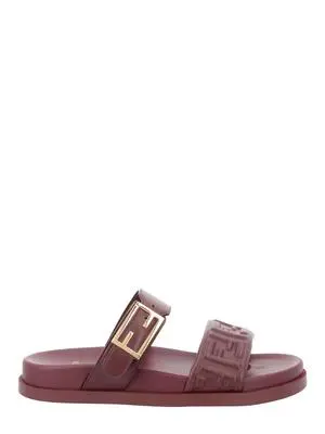 Fendi Feel Sandal - Bordeaux