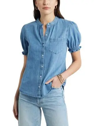 Caslon Chambray Button-up Shirt - Medium Wash