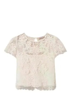 TWINSET Embroidered Blouse - Neutrals