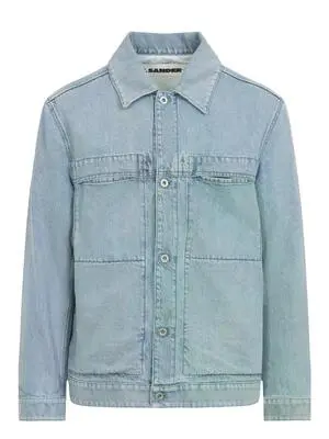 JIL SANDER Pocket-detail Denim Jacket - Blue
