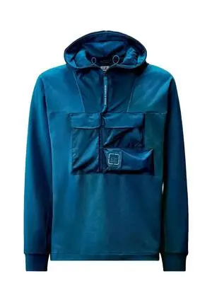C.P. COMPANY Half-zip Hoodie - Blue