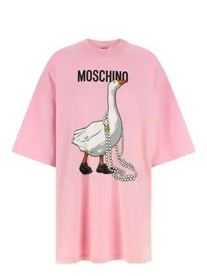 Moschino Printed T-shirt Dress - Pink