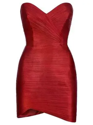 IMROSKA 15 Strapless Mini Dress - Red