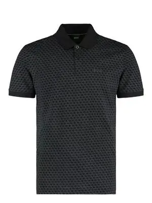 BOSS Cotton Polo Shirt - Black