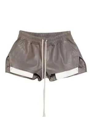 Rick Owens Fog Boxer Drawstring Shorts - Grey