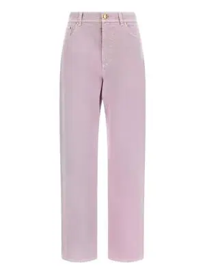 Alberta Ferretti Straight-leg Jeans - Purple