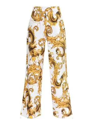 Versace Printed Track Pants - White