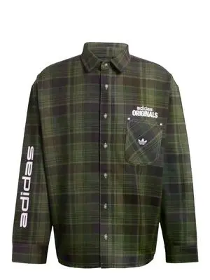 Adidas Checked Pocket Shirt - Green