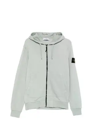Stone Island Zip-up Hoodie - Green