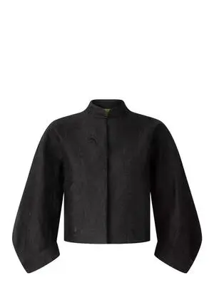 Shanghai Tang Floral-embroidery Jacket - Black