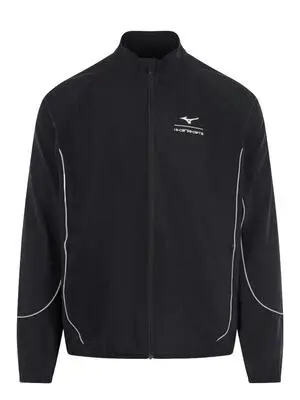 Mizuno Reflective Piping Zip Track Jacket - Black