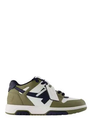 Off-White Out Of Office Leather Sneakers - Green