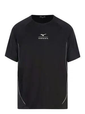 Mizuno Mesh Panel Piping T-shirt - Black